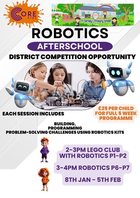 BOOK NOW - Core Kids Lego & Robotics Competition - Afterschool Club February / March 2025